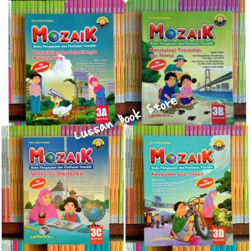 Jual Paket Buku Mozaik 3A,3B,3C,3D kelas 3 SD/MI edisi K13 revisi. di Seller LUSSAN BOOK STORE ...