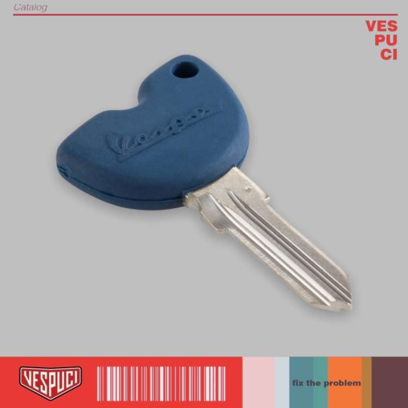 Promo Blank Key Kunci Biru Original Modern Vespa Sprint Primavera Lx S ...