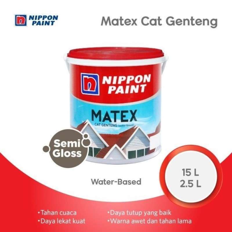 Jual CAT LAPANGAN CAT LANTAI NIPPON PAINT MATEX CAT GENTENG 2,5 LITER di Seller Taylaa Shop ...