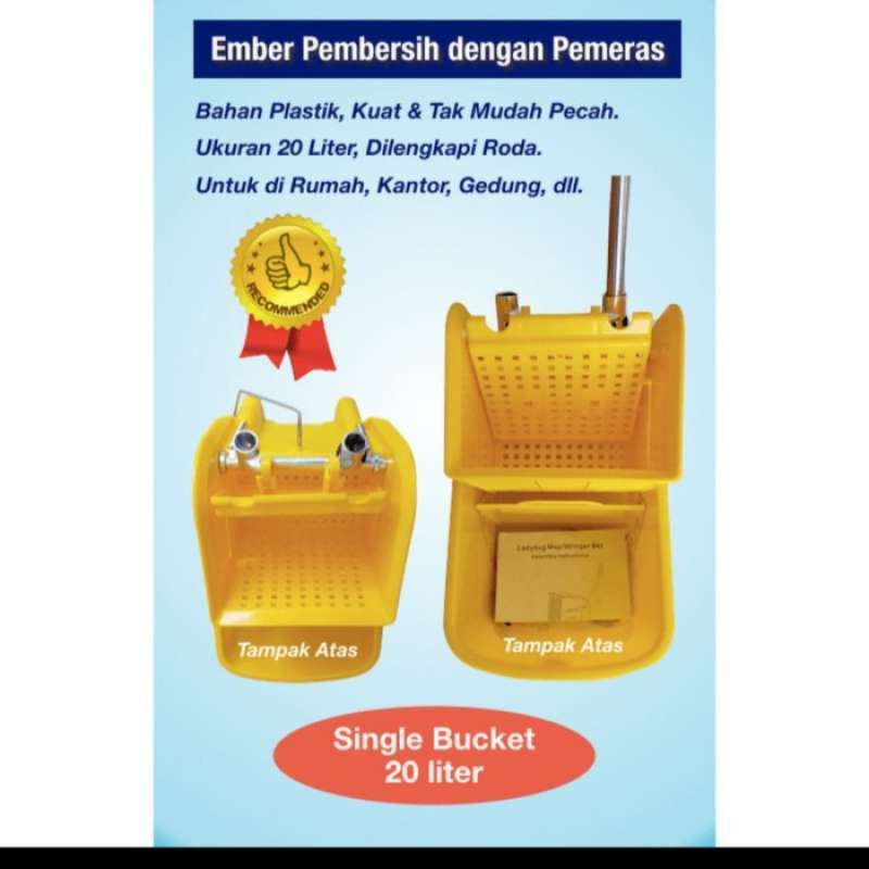 Jual Pel Ember Kantor Pabrik Single Bucket Pemeras | Pel Roda Troli ...