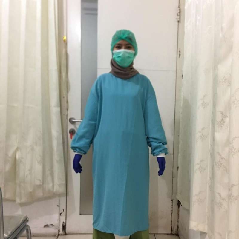 Promo Surgical Gown Parasut,baju apd medis,Baju APD,surgical gown ...