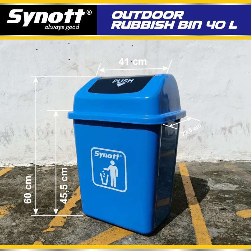 Jual Tempat Sampah Dustbin 40 Liter Industrial Grade Plastic Pp Biru Di Seller Sherlock Tools ...
