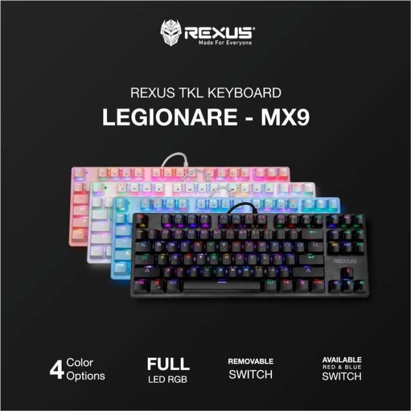 Jual Rexus Keyboard Gaming Mechanical Legionare MX9 TKL RGB di Seller ...