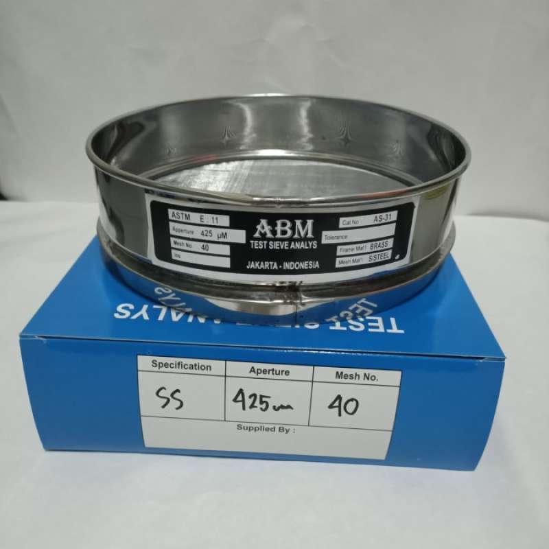 Promo Test sieve mesh 40/425 micron Diskon 23% di Seller Alkesmu Store ...