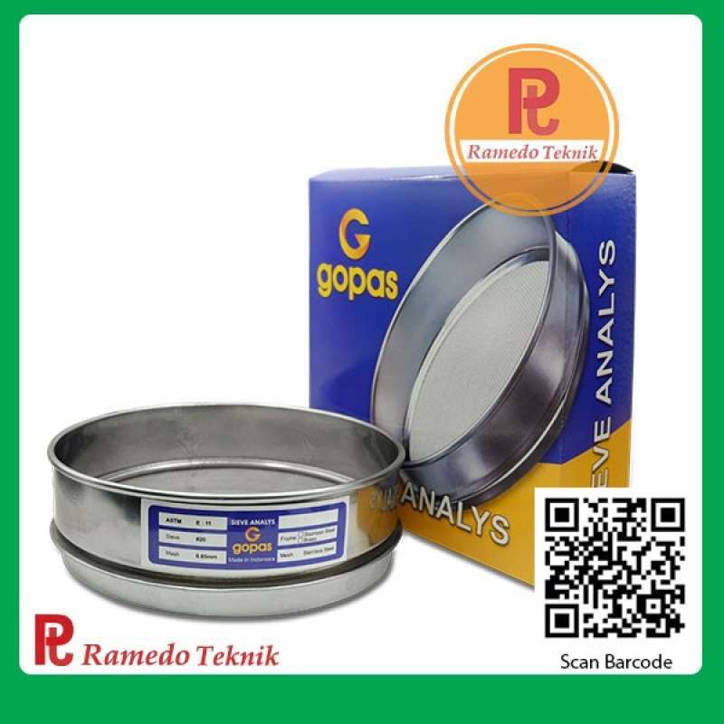 Promo Sieve Analys Test Mesh 20 - Saringan Ayakan 0.850 mm - Saringan ...