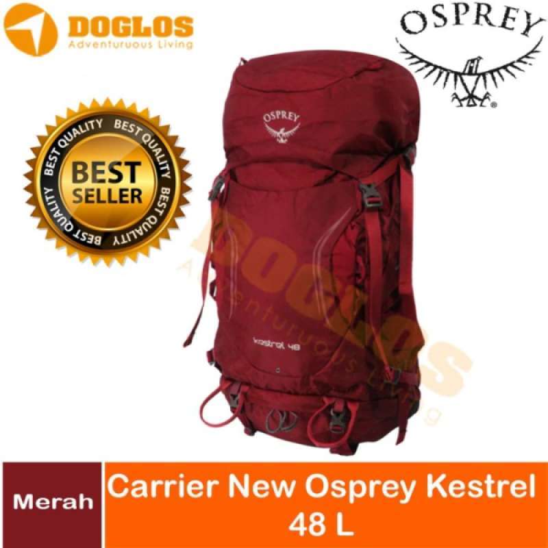 Promo Tas Carrier Osprey Kestrel 48 New Backpack Gunung Red Diskon 15% ...