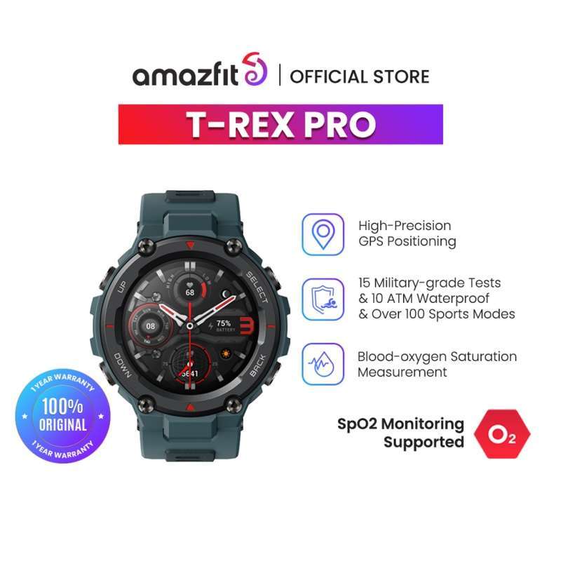 Jual Amazfit T-Rex PRO Military Grade TREX Garansi Resmi Amazfit Indonesia di Seller banbanshop ...
