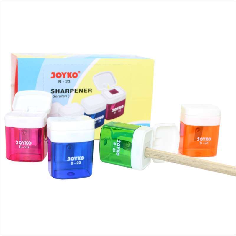 Jual Rautan Pensil Joyko Serutan Bentuk Kotak Ukuran Besar dan Kecil ...