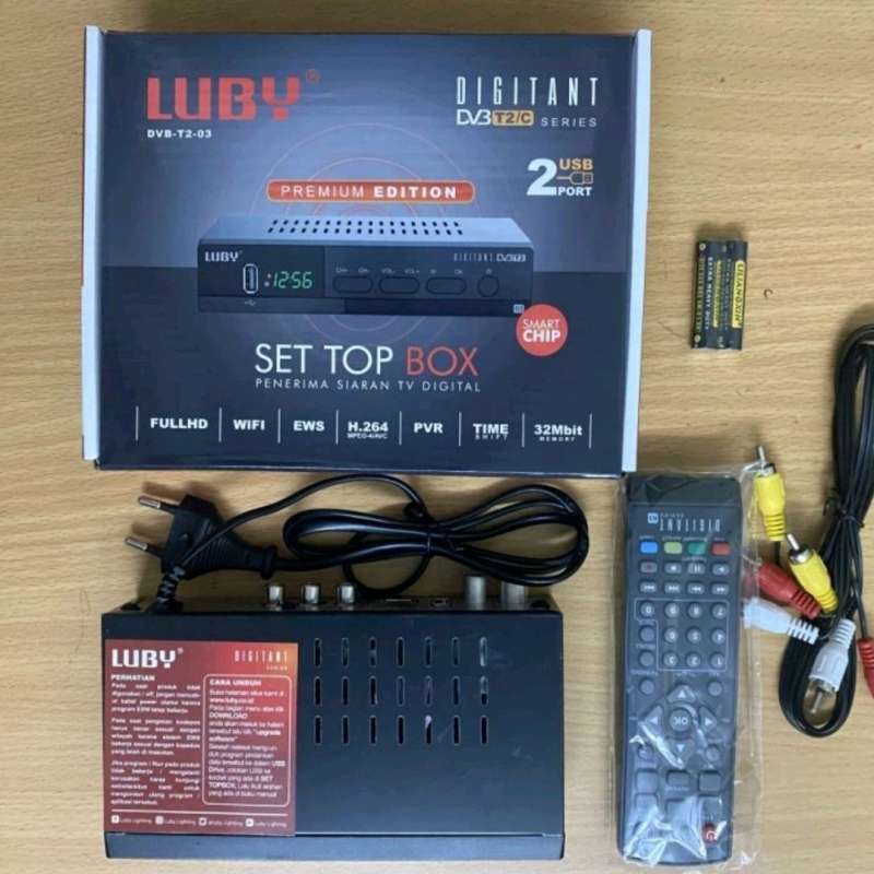 Jual Set Top Box Receiver TV Digital Full HD STB LUBY DVB T2 03 di Seller UTAMA JAYA ELEKTRIK ...