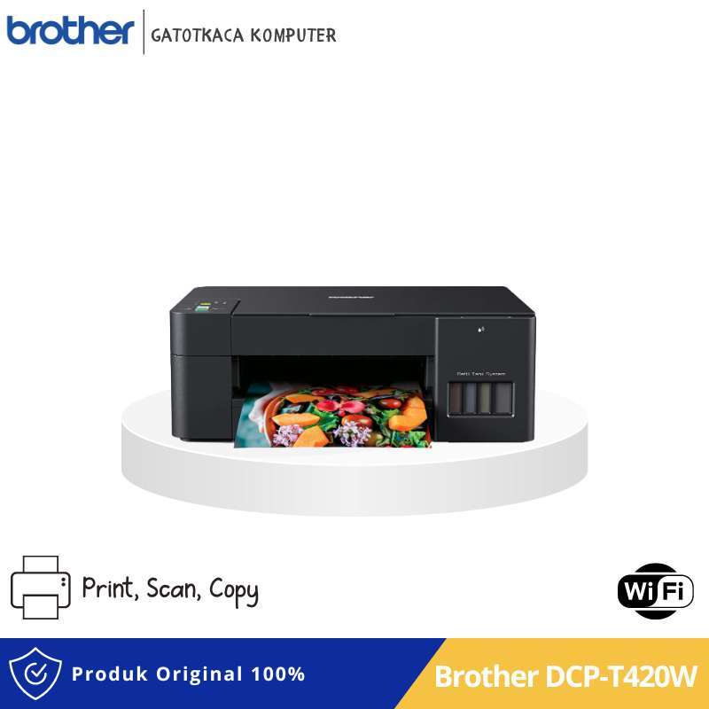 Promo Brother Dcp-t420w Refill Tank Printer Wireless, Print,scan,copy ...