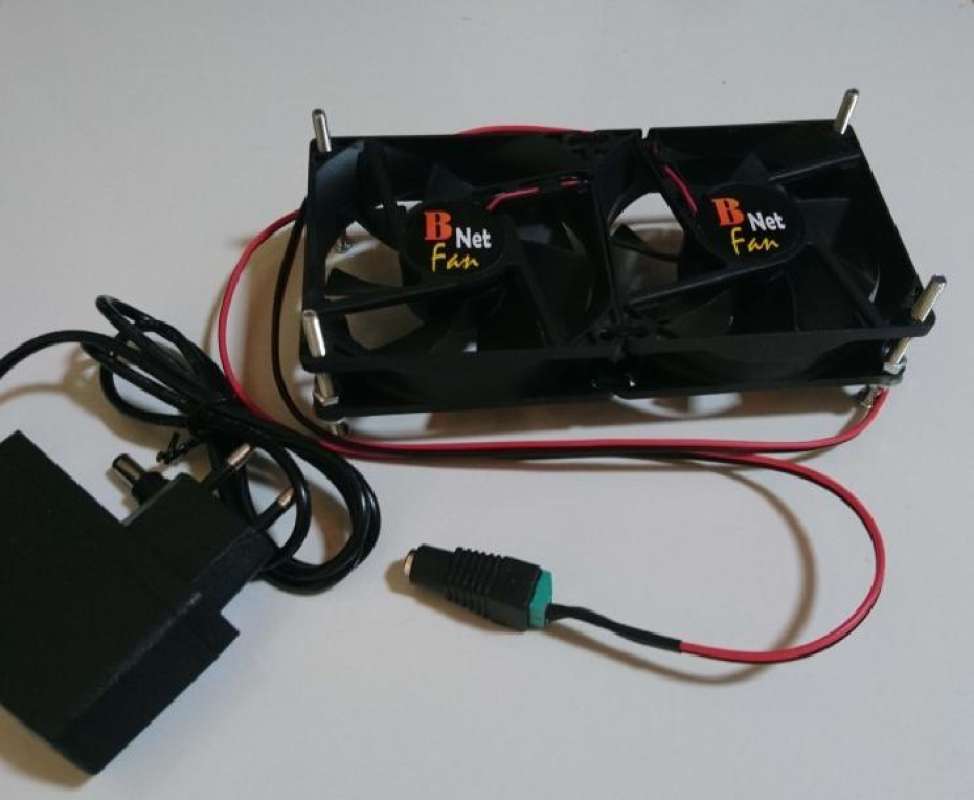 Jual DOUBLE FAN 12 cm + control speed on off PENDINGIN MODEM WIFI ...