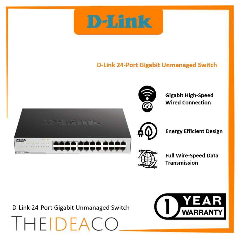 Jual D-Link 24-Port Gigabit Unmanaged Switch di Seller THEIDEA.CO ...