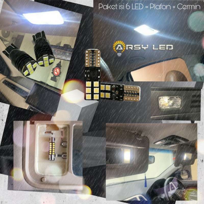 Promo Paket isi 4 Lampu LED Plafon Kabin Honda HRV T10 Super Bright Mobil - Kabin isi 4 ...