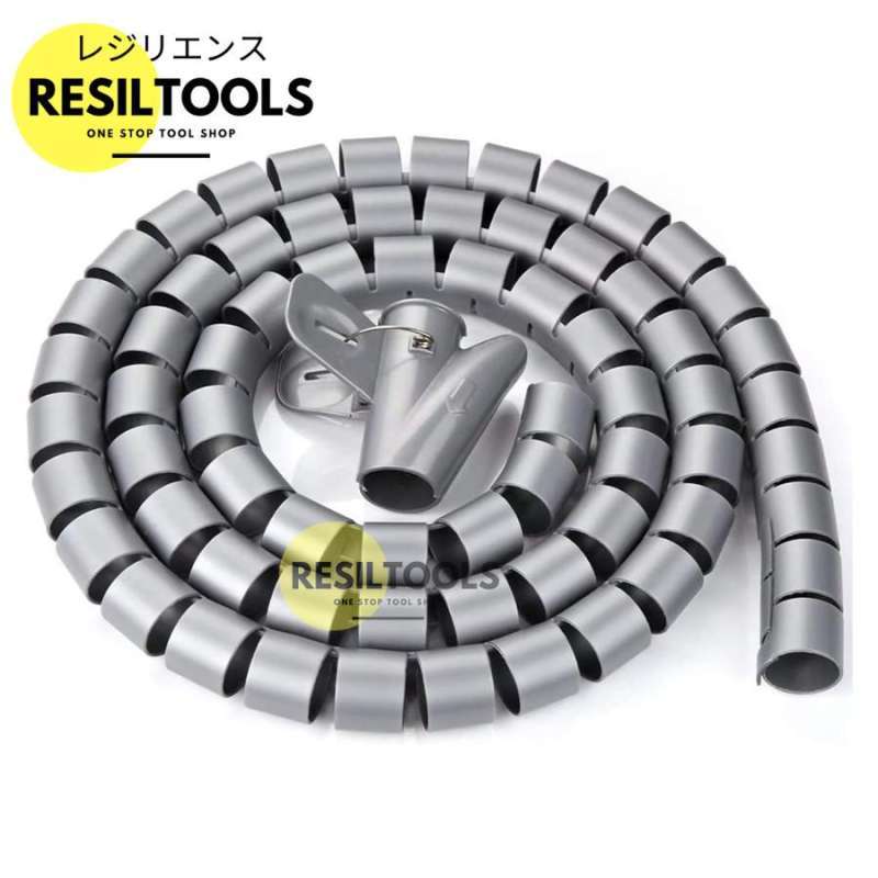 Jual Spiral Cable Zip Wrap 40 mm Selang Pelapis Pelindung Kabel Listrik ...