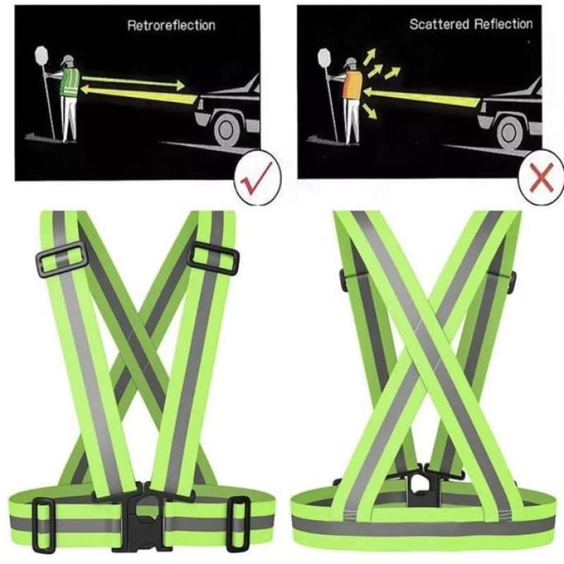 Jual High Visibility Reflective vest Rompi Safety V style Minimal di ...