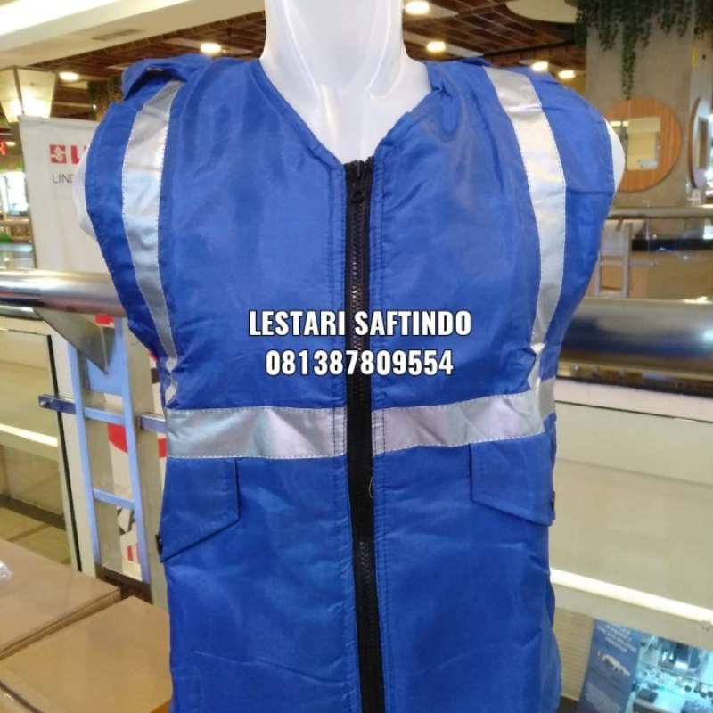 Jual Rompi Safety / Rompi Proyek Bahan busa Biru Bca di Seller Axie ...