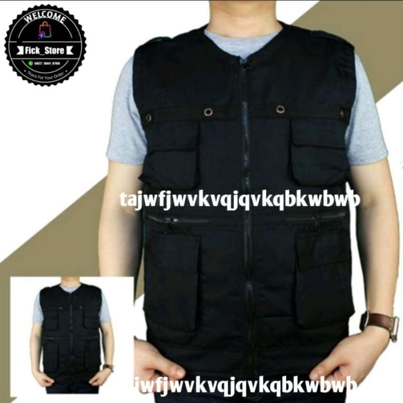 Jual Rompi Lapangan Rompi Tactical Rompi Multifungsi Rompi Hitam Di ...