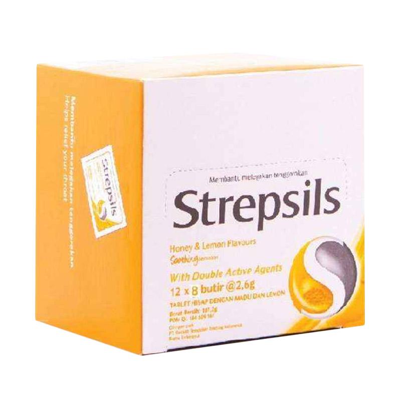 Jual Strepsils Soothing Honey Lemon Flavour [box/ 12 Sachets] Di Seller ...