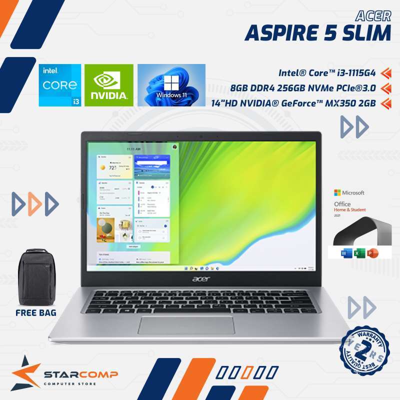 Jual ACER Aspire 5 Slim A514-54G i3-1115G4 8GB 512GB MX350 2GB 14 W11 ...