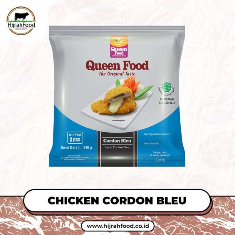 Jual Queen Food Chicken Cordon Bleu | Ayam Isi Keju Mozzarella Smoked ...