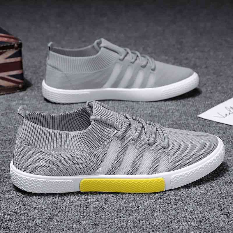 Promo Sepatu Pria Sepatu Kasual Olahraga Sepatu Putih Kecil Sepatu Kain ...