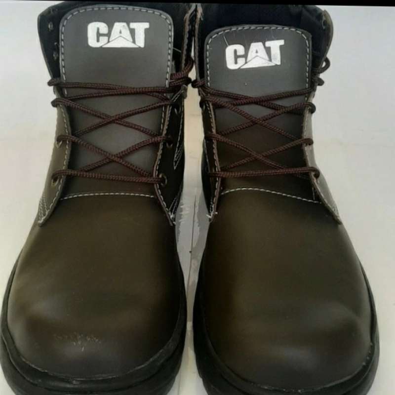 Promo sepatu safety catapilar boot cokelat tali Diskon 23% di Seller ...