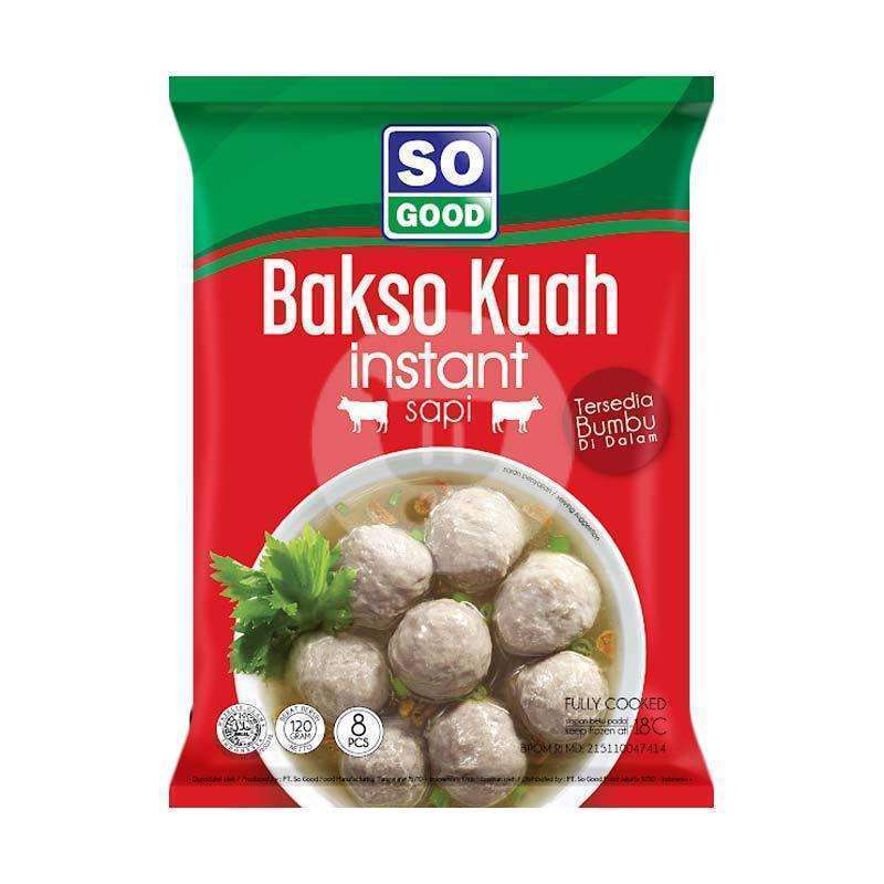Promo So Good Bakso Kuah Instant Sapi 120 g Diskon 9% di Seller PASAR ...