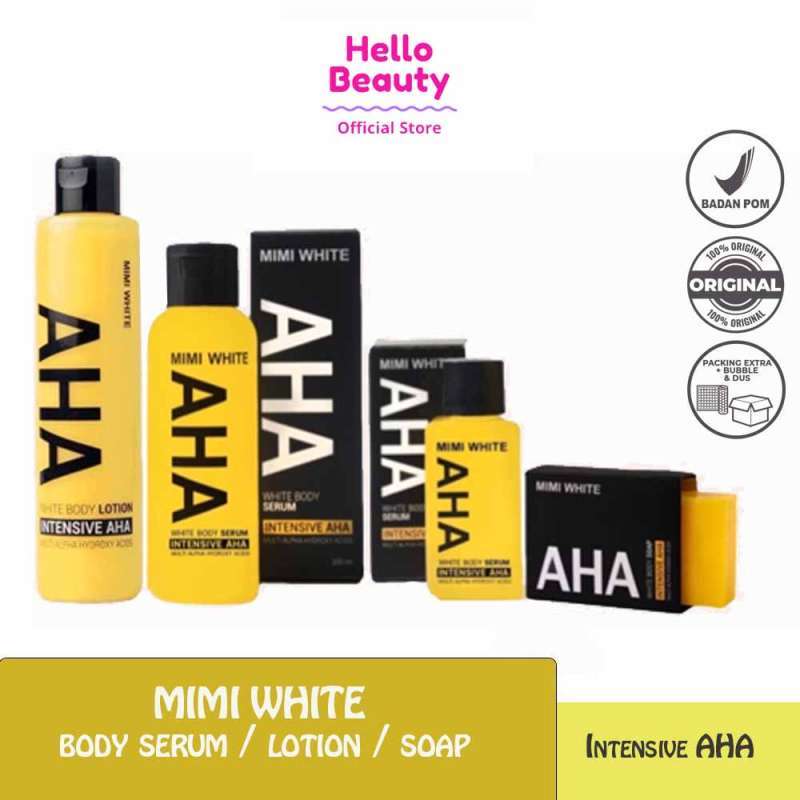 Promo Mimi White Intensive Aha Whitening Original Bpom Diskon 27% Di ...