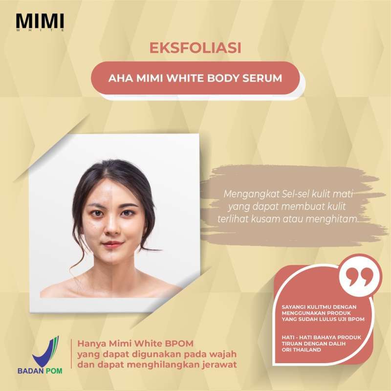 Promo Mimi White Intensive Aha Whitening Original Bpom Diskon 27% Di ...