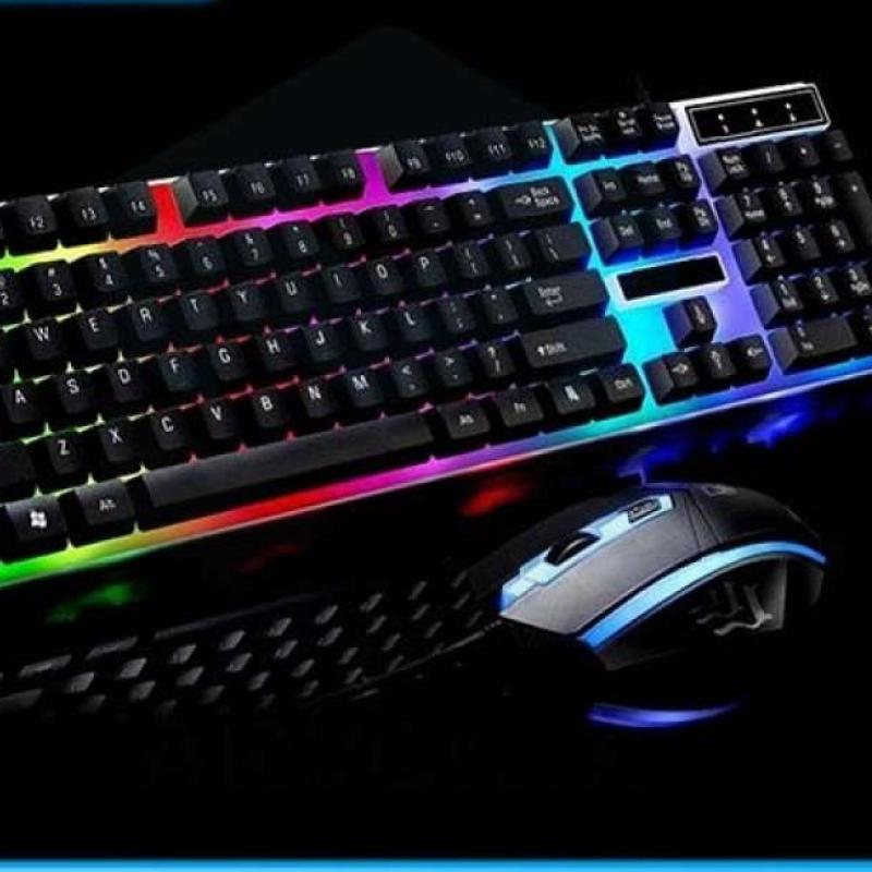 Promo PAKET KEYBOARD MOUSE GAMING MECHANICAL RGB SWITCH DESAIN RETRO ...