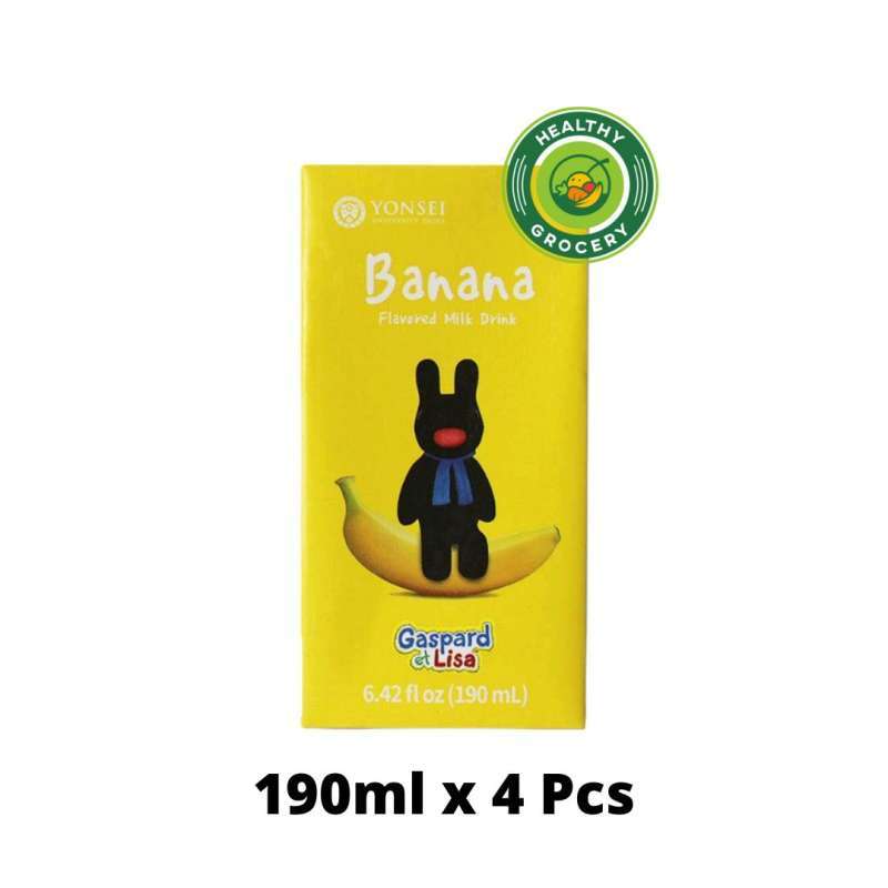 Jual Yonsei Banana Flavored Milk Drink 190ml x 4 Pcs di Seller healthygrocery - Kota Jakarta ...