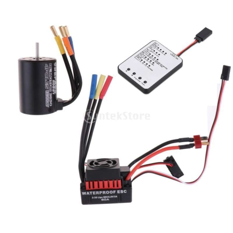 Jual Oem Rc 3900kv Brushless Motor & 60a Esc Speed Controller & Program Card Bundle Di Seller ...