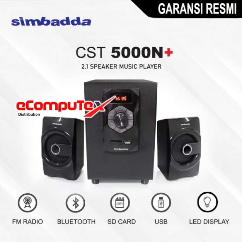 Jual Speaker Simbadda Cst 5000n+ / 5000 N+ Bluetooth Usb Aux Fm Radio ...