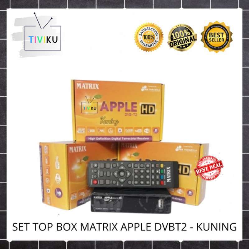 Promo Set Top Box TV Digital Matrix Apple Kuning || Setop Box Matrix ...