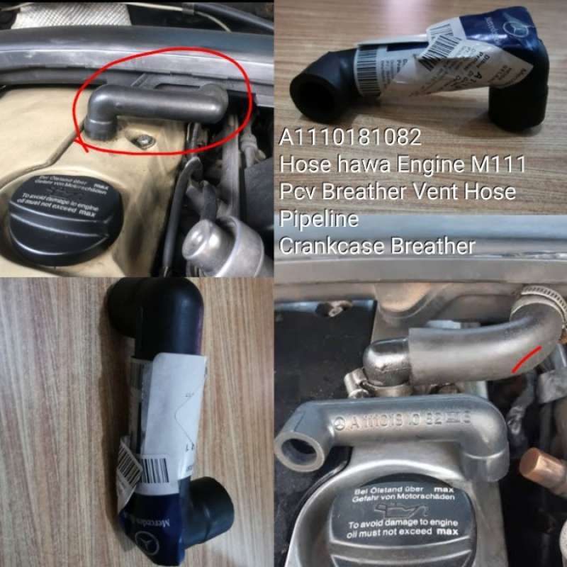 Promo A1110181082 Hose hawa Engine M111 Pcv Breather Vent Hose Pipeline ...