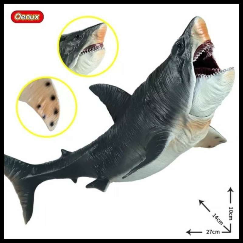 Promo ACTION FIGURE MAINAN IKAN HIU SHARK MEGALODON DINOSAURUS JURASSIC ...