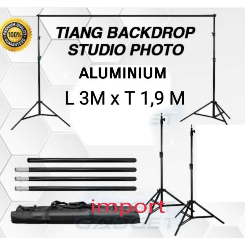 Promo bracket stand 10ft untuk backdrop tiang stand background foto ...