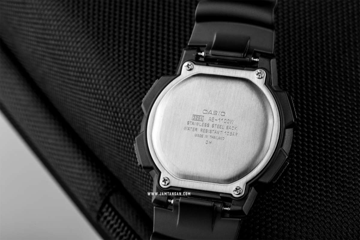 Jual Casio Ae-1100w-1bvdf - 10 Year Battery - Wr 100m - Black Resin ...