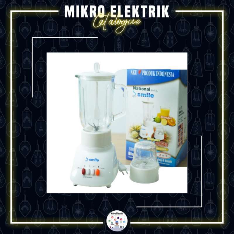 Jual National Smile Blender 2 in 1 Gelas Kaca SML-T8 di Seller Mikro Elektrik - Beji, Kota Depok ...