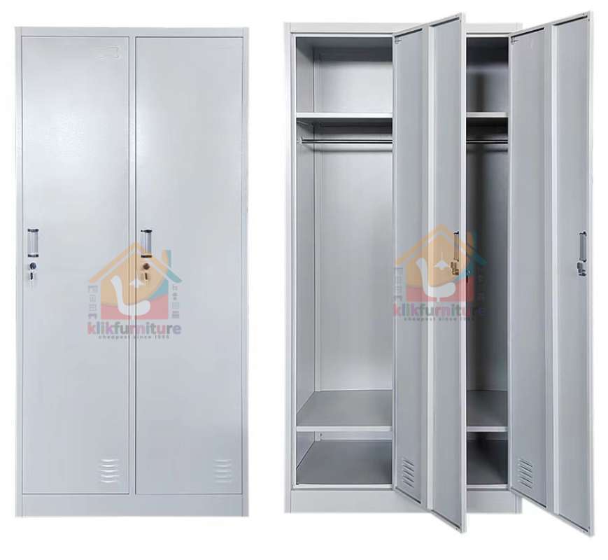 Promo Loker Lemari Besi / Loker 2 Pintu + Gantungan Baju LK07 Diskon 25 ...