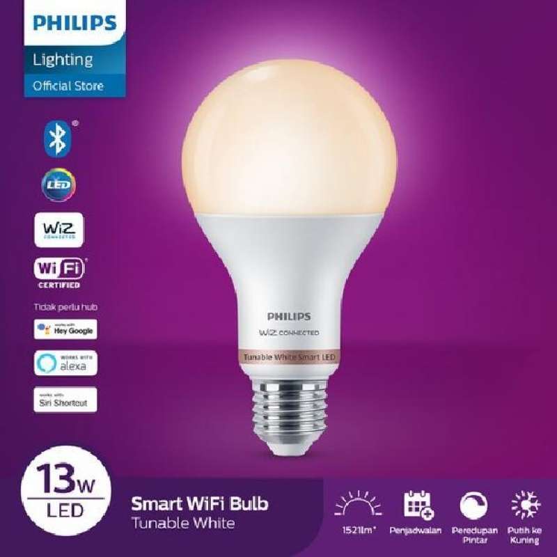Jual LAMPU PHILIPS SMART WIFI BLUETOOTH LED 13W 13 WATT TUNABLE WHITE ...