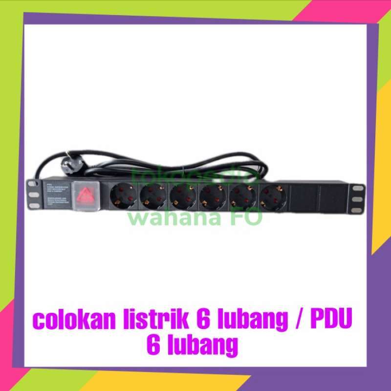 Jual colokan listrik 6 lubang / PDU rack server 6 socket di Seller NEW ...