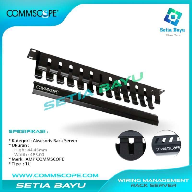 Jual Wire Magement 1U AMP COMMSCOPE Rack Server di Seller NEW VISION ...