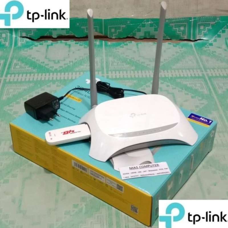 Jual Modem Router TP-LINK TL-MR3420 + Modem 4GLTE Paket Bundling 4G LTE ...