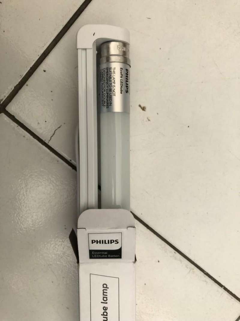 Jual Tl Philips Bn010c 1200mm Led Tube Ecofit T8 Set 16w 16 W Kap ...