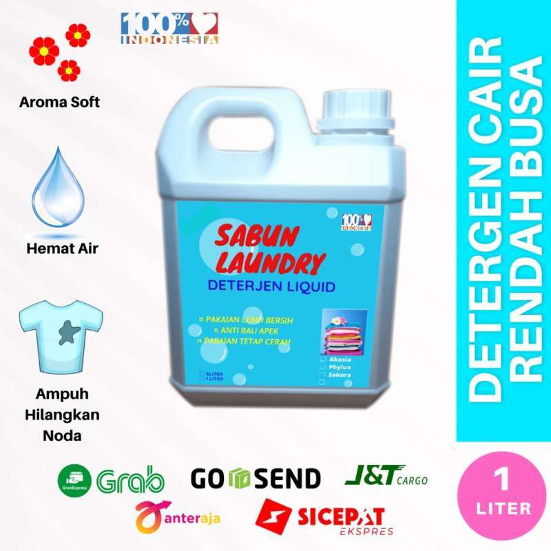 Jual DETERJEN CAIR RENDAH BUSA 1 Liter di Seller Nadine Laundry ...