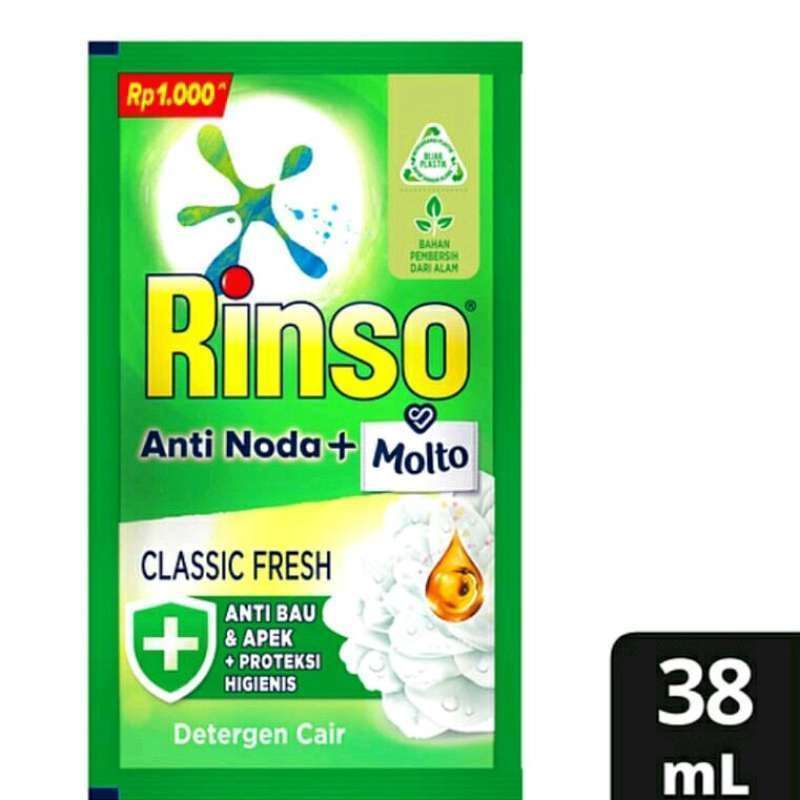 Jual Rinso Molto Cair Rp. 1000 [ 38 Ml X 144 Sachet /1 Dus ] - Classic ...