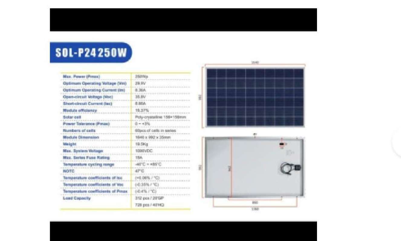 Jual Solana Solar Panel Solar Cell Panel Surya 250wp Poly Di Seller Cgs ...
