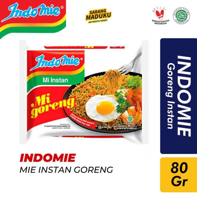 Jual INDOMIE GORENG INSTAN 85 GRAM di Seller Sarang Maduku Official ...