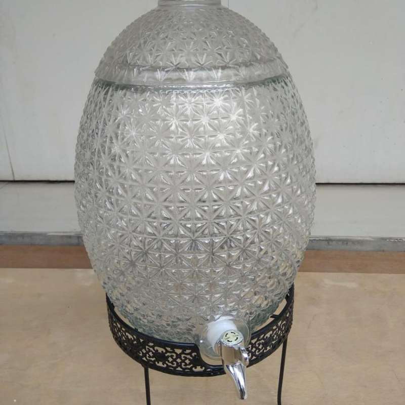 Jual Water Tank Dispenser Air Gelas Nanas PineApple 10 Liter plus Rak ...